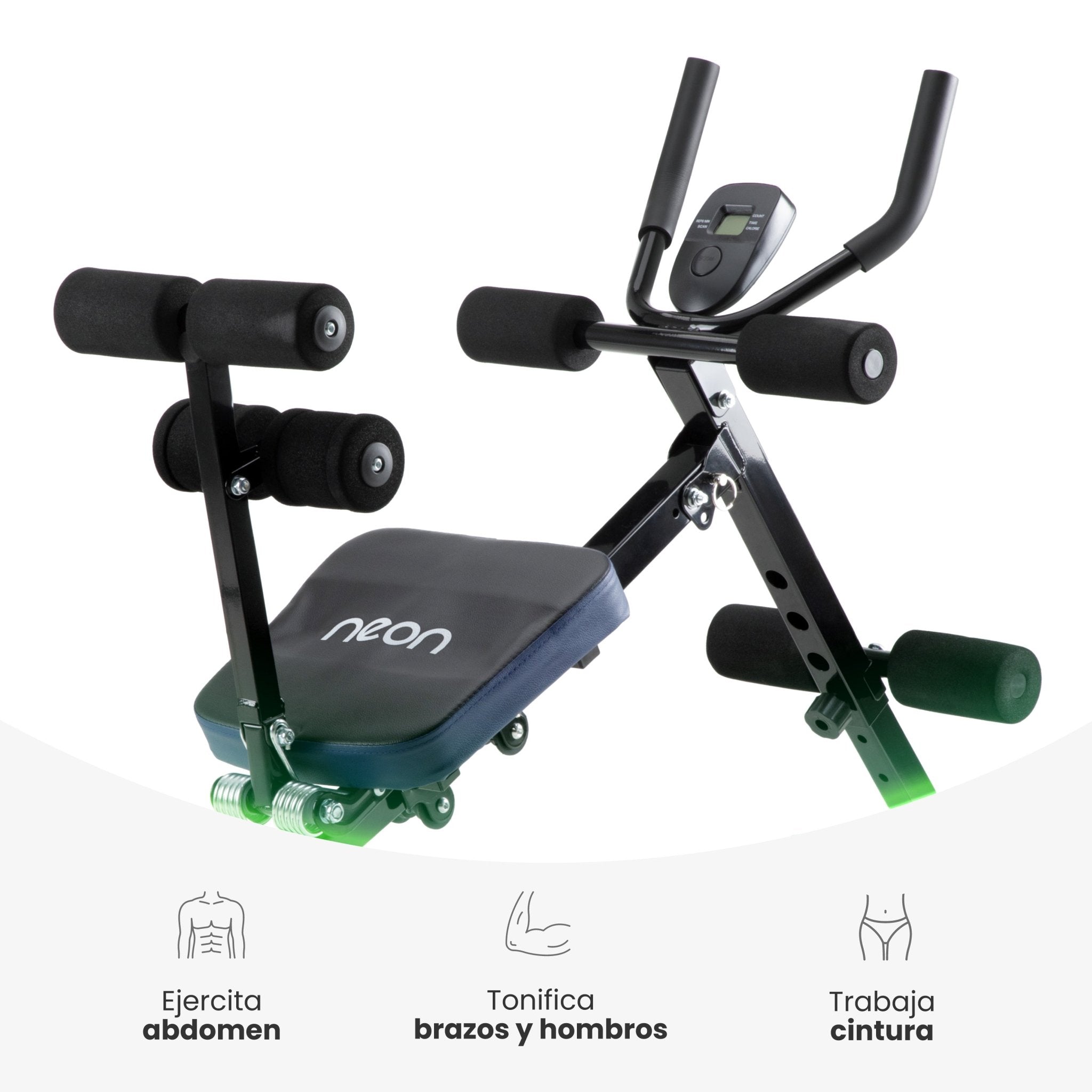 Banco Ejercicio Multifuncional Plegable Abdominales Monitor - Somos Reyes