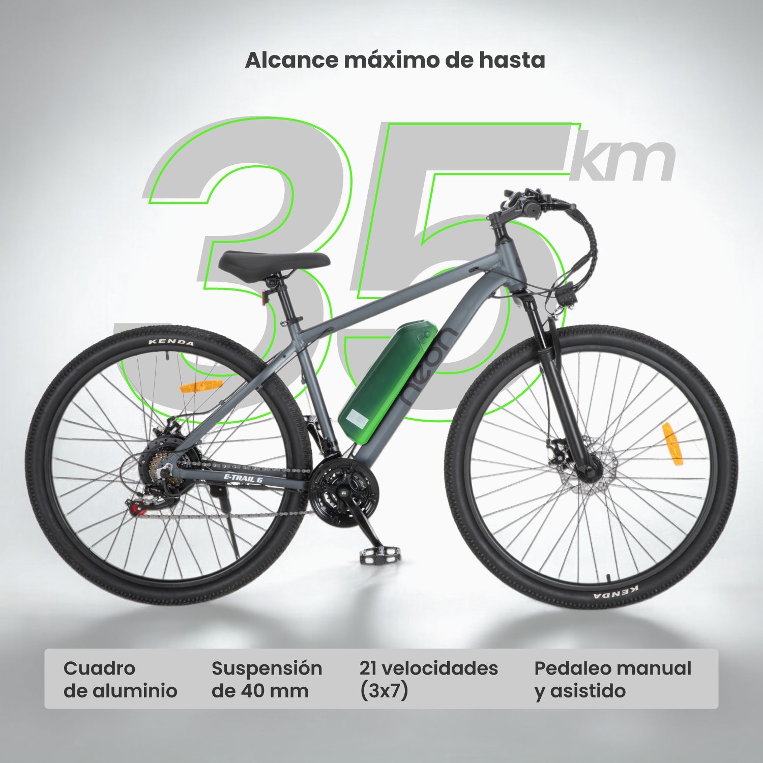 Bicicleta Eléctrica R29 Freno Disco Shimano 21 Vel Aluminio - Somos Reyes